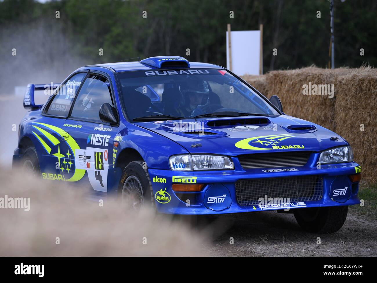 Subaru impreza rally stage goodwood festival of speed hi-res stock ...