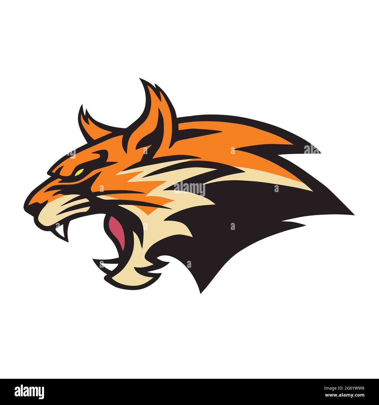 Animated Wildcat Mascot Clipart