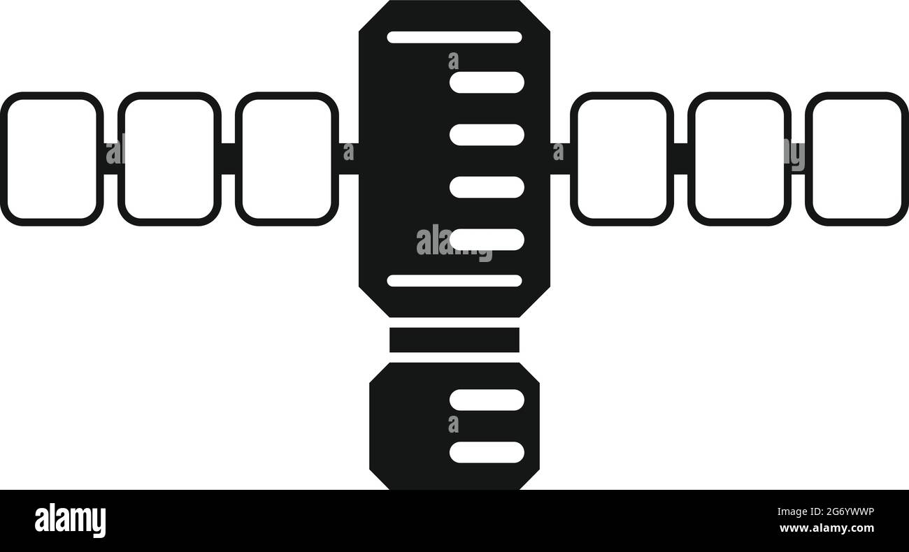 Base space station icon simple vector. Galaxy planet spaceship Stock ...