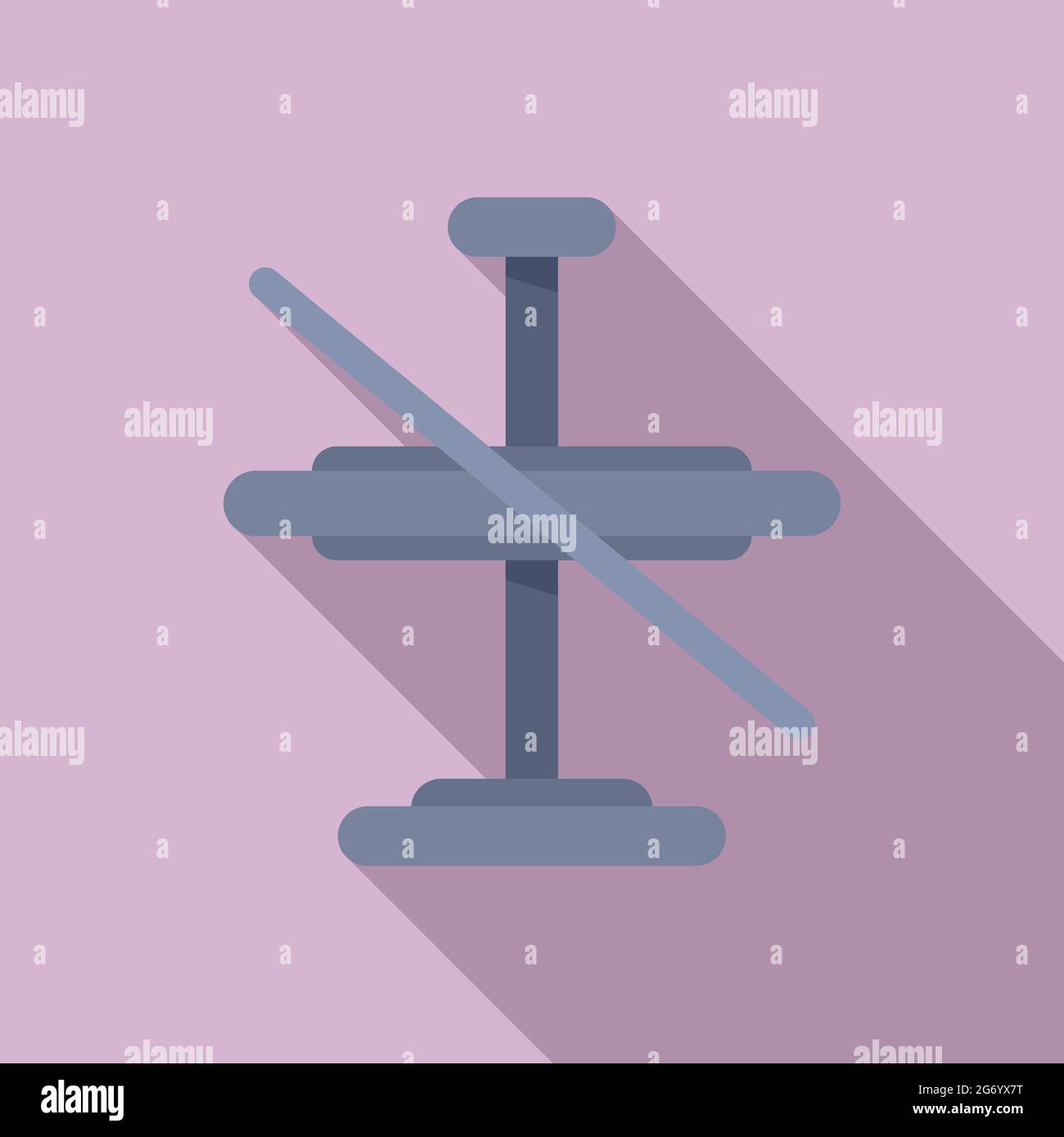 Metal gyroscope icon flat vector. Accelerometer orientation Stock ...