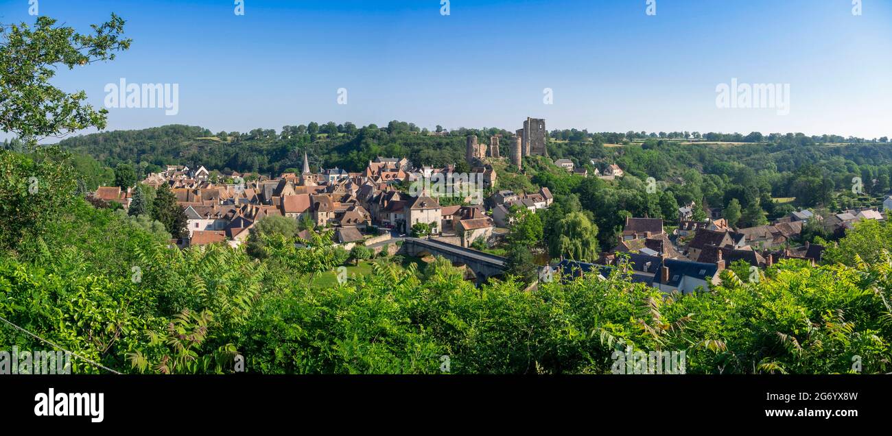 Village of Herisson designated “Petite Cité de Caractère". View on the ...