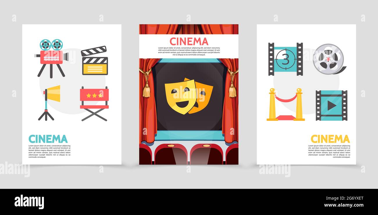 Movie Posters Theater Stock Vector Images - Alamy