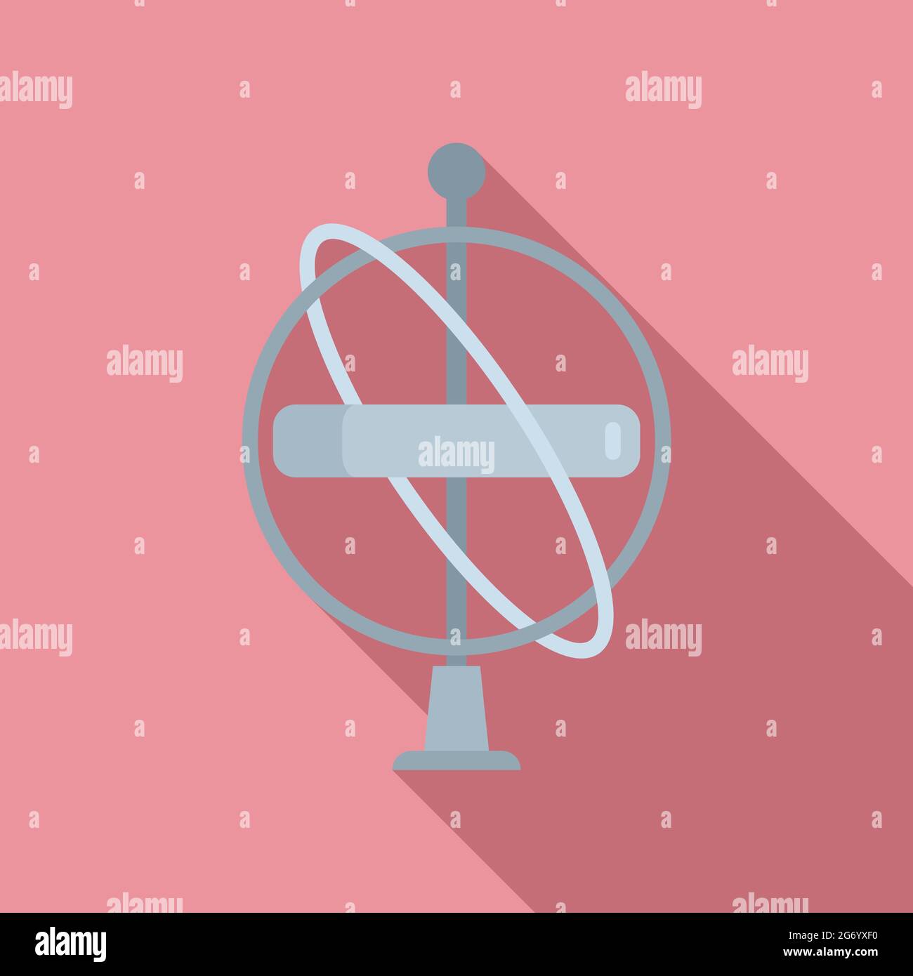 Gyroscope Icon Flat Vector Gyroscope Sensor Stock Vector Image And Art