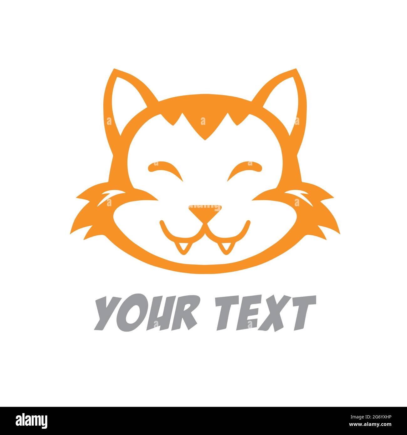Cute cat logo hi-res stock photography and images - Alamy