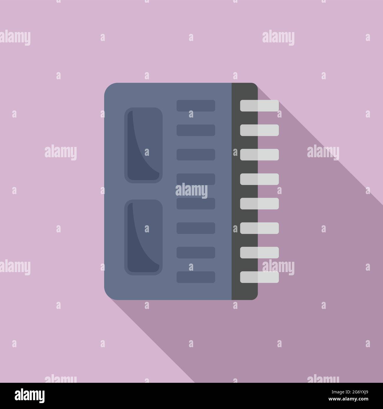 Gyroscope processor icon flat vector. Accelerometer phone sensor Stock ...