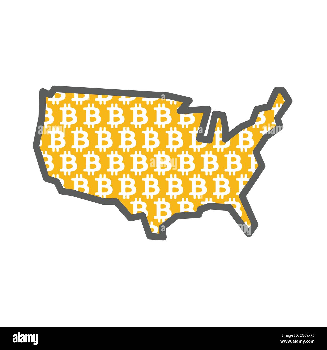 American country map hi-res stock photography and images - Alamy