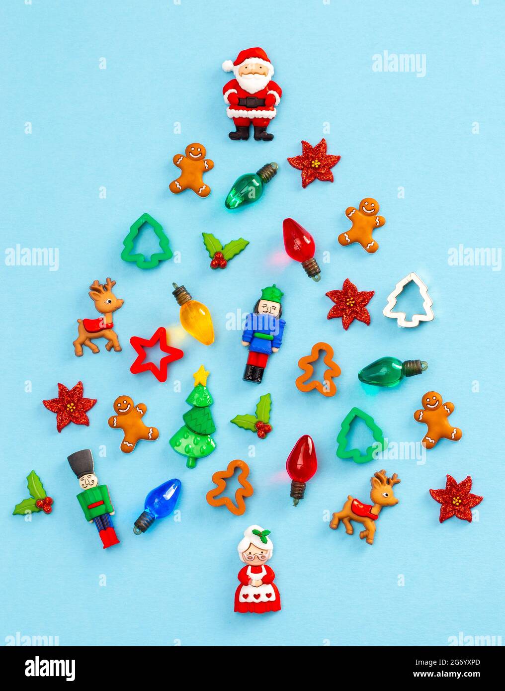 A Christmas Tree Made from Various Toys and Holiday Themed Objects ...