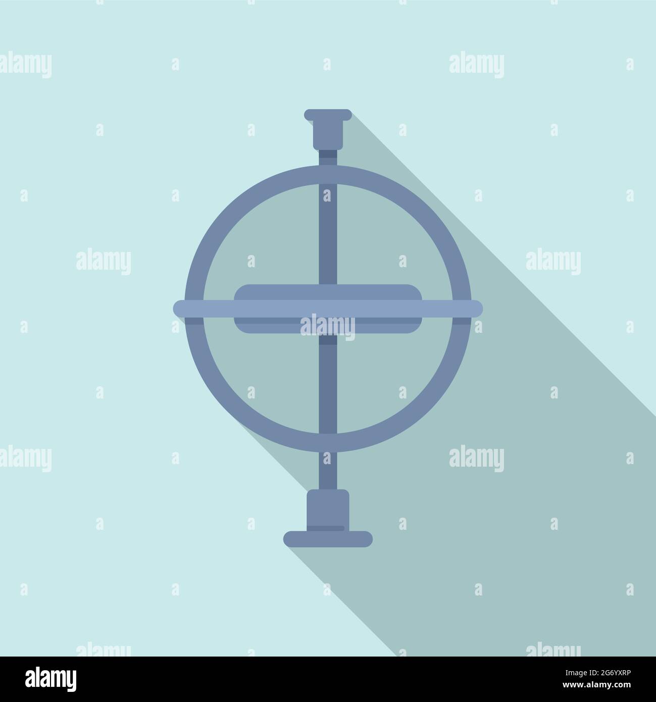 Aviation gyroscope icon flat vector. Accelerometer sensor Stock Vector ...