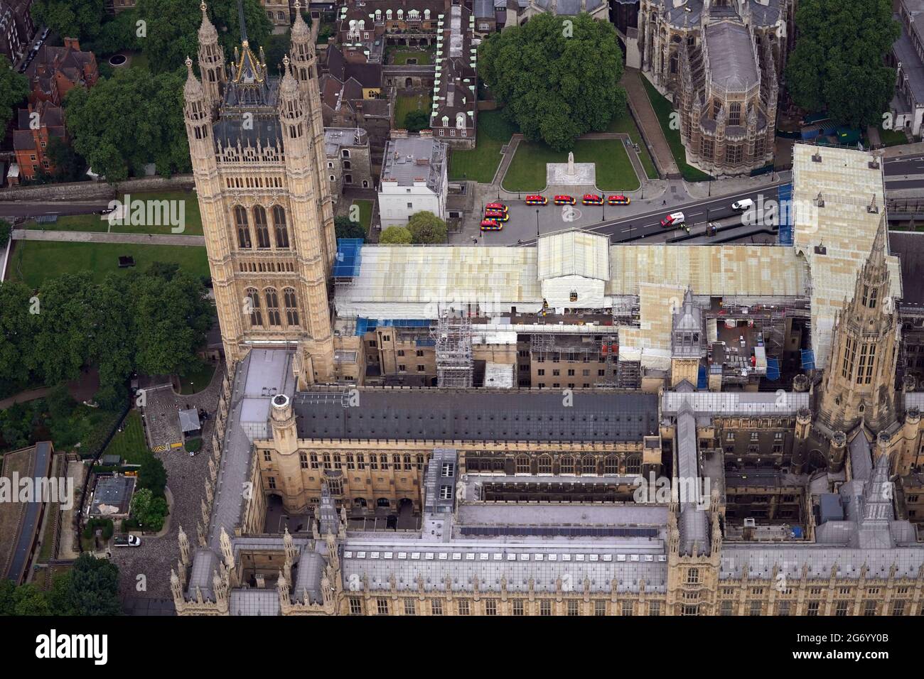 Aerial Of Westminster Palace London