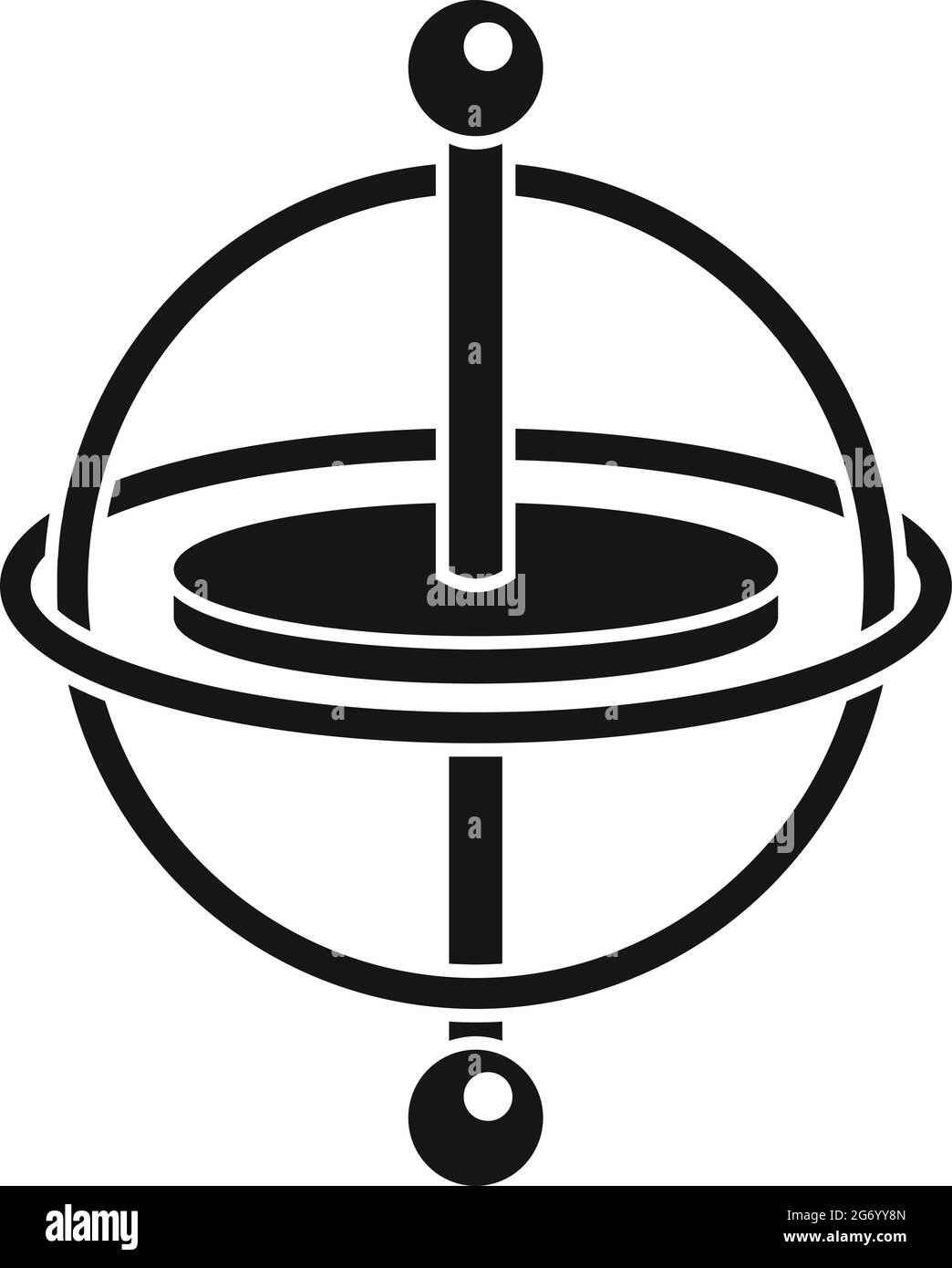 Gyro momentum icon simple vector. Accelerometer gyroscope Stock Vector ...