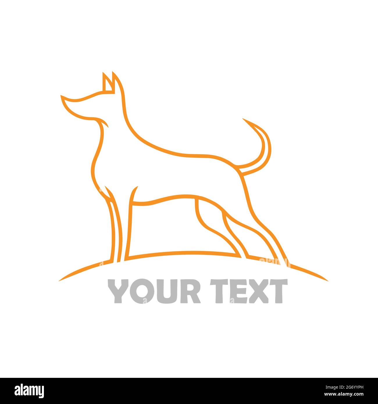 Dog Logo Template Vector Illustration Stock Vector Image & Art - Alamy