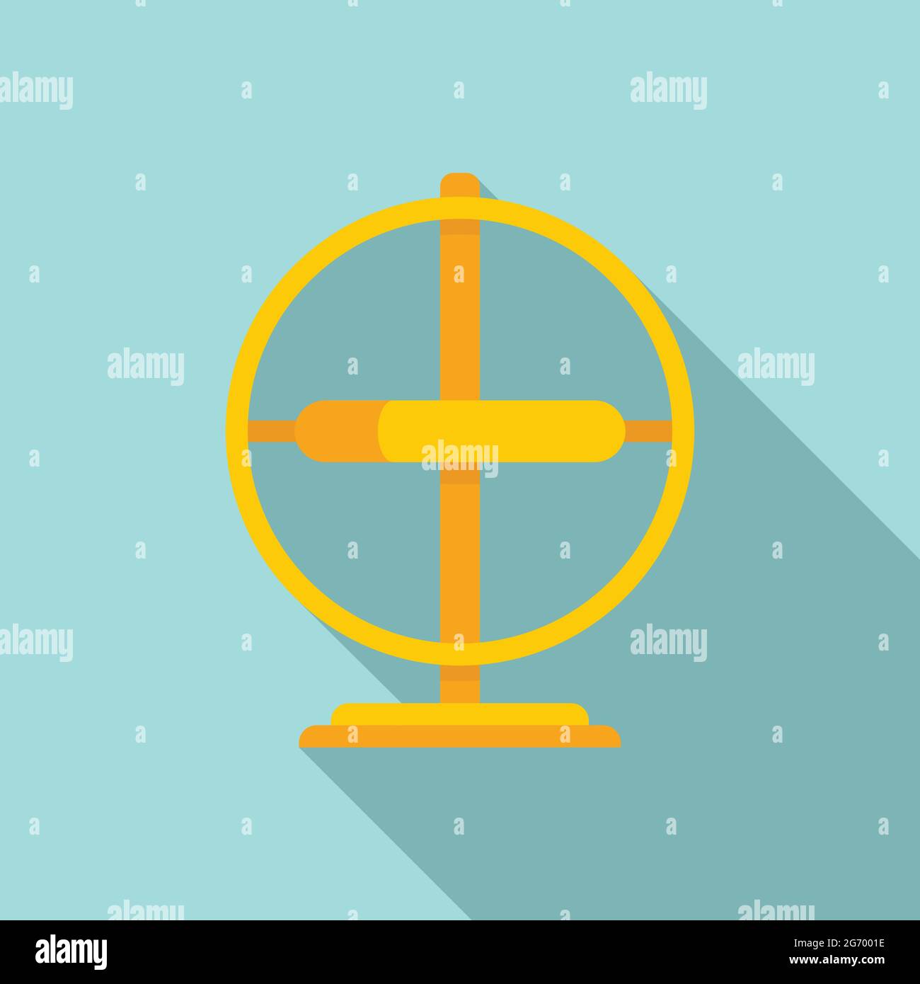 Smart gyroscope icon flat vector. Gyro accelerometer Stock Vector Image ...