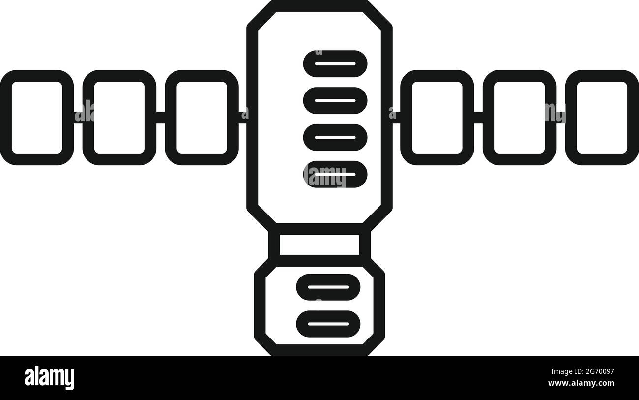 Galaxy space ship outline flat vector. Rocket spaceship Stock Vector ...