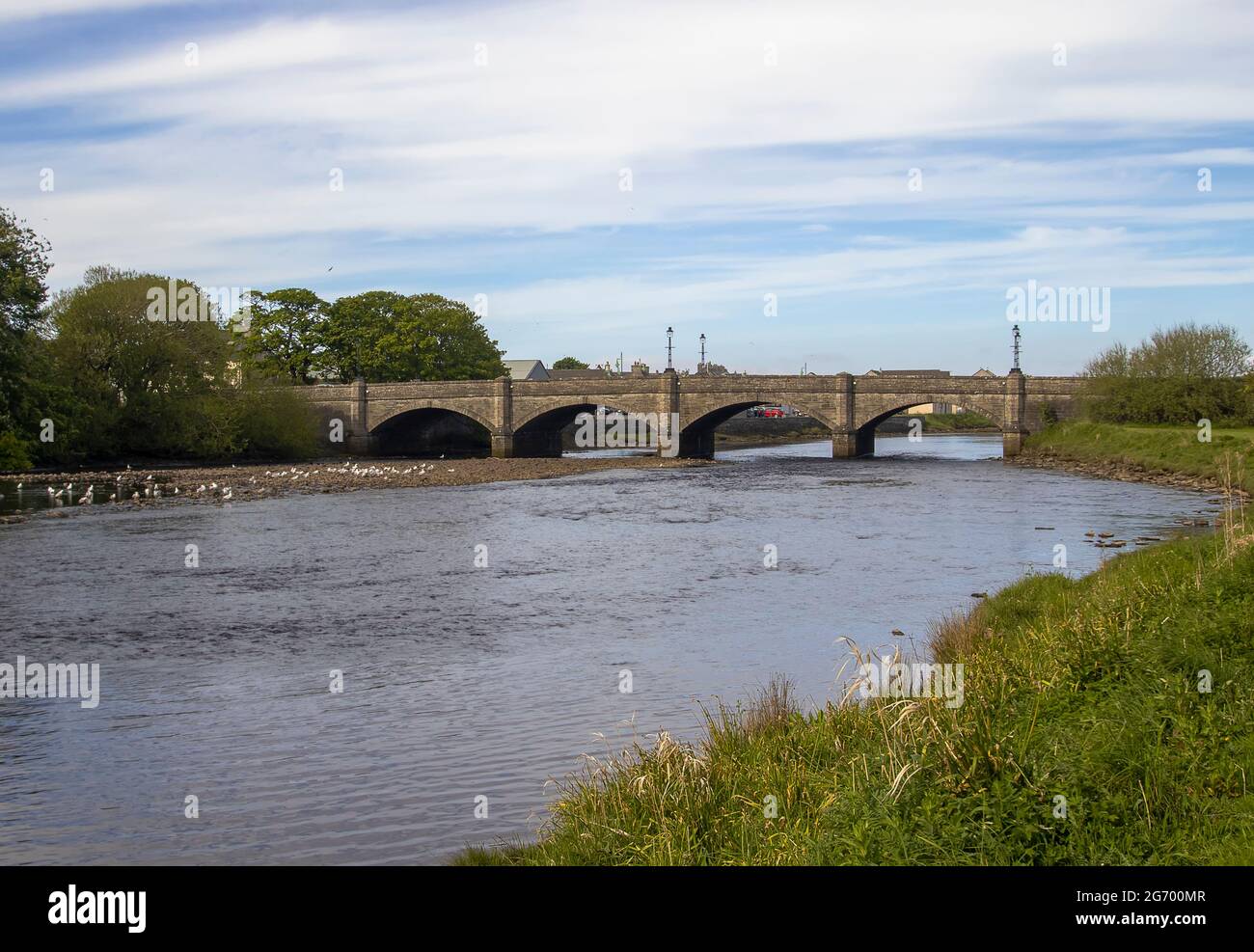 Thurso Bridge spanning the River Thurso in the Scottish Highlands, UK ...