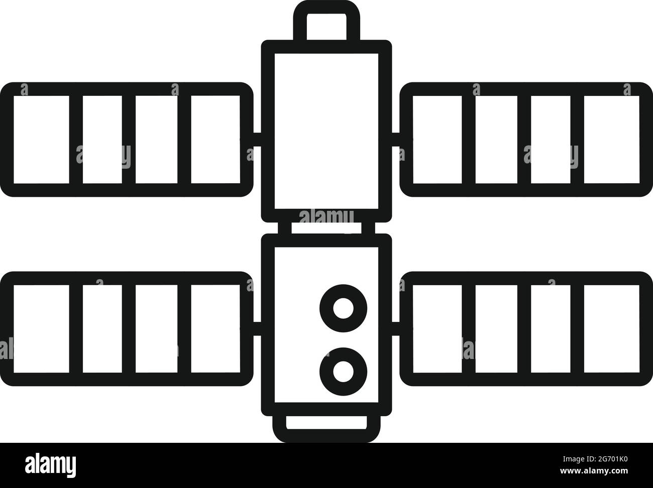 International Space Station Drawing Simple