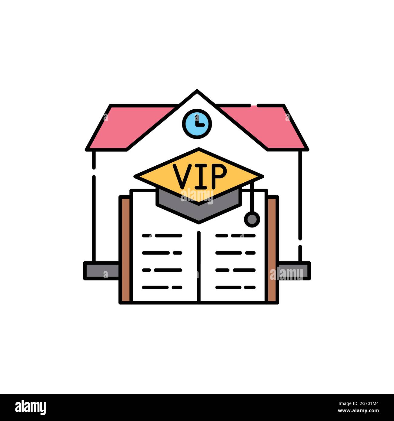 Elite training olor line icon. Children learning. Pictogram for web ...