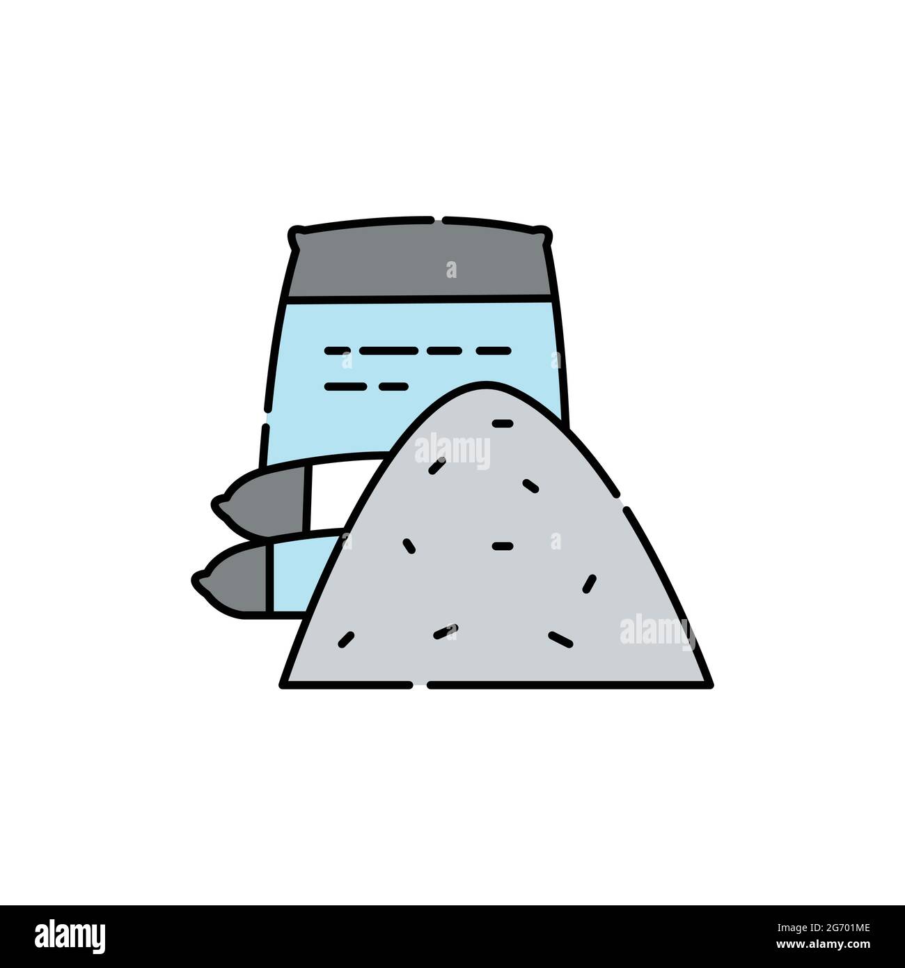 Road concrete olor line icon. Road construction. Pictogram for web page ...
