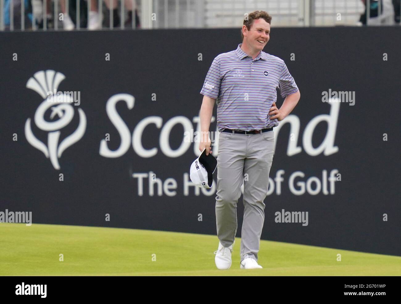 Robert MacIntyre finishes his round on the 18th day eleven of Wimbledon ...