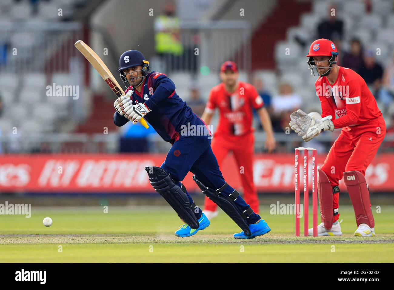 Mohammad Nabi batting for Northampton Steelbacks Stock Photo - Alamy