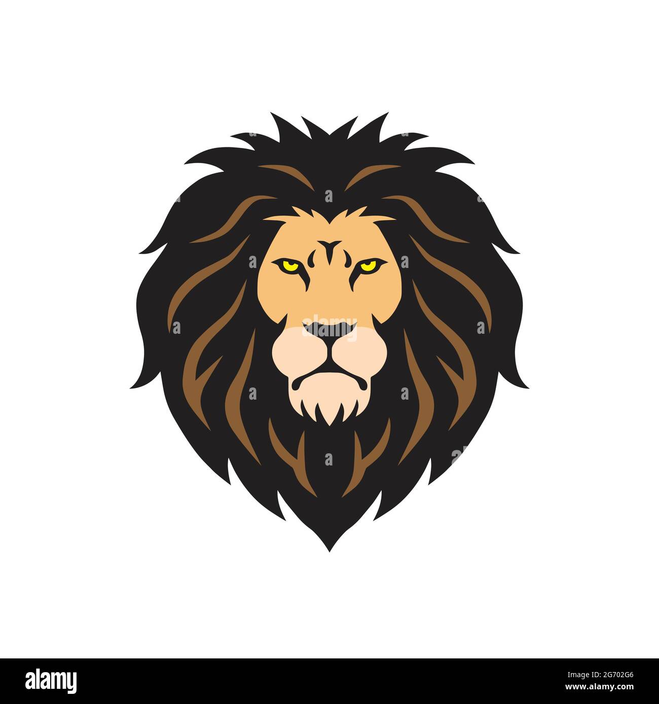 Wild Lion Head Mascot Logo Stock Vector Image & Art - Alamy