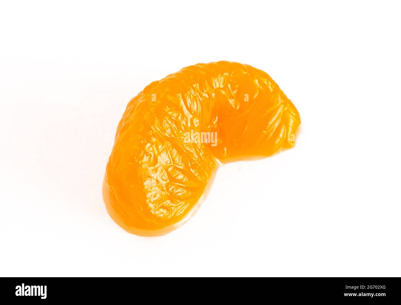 Manderine Oranges Slices Isolated on a White Background Stock Photo - Alamy