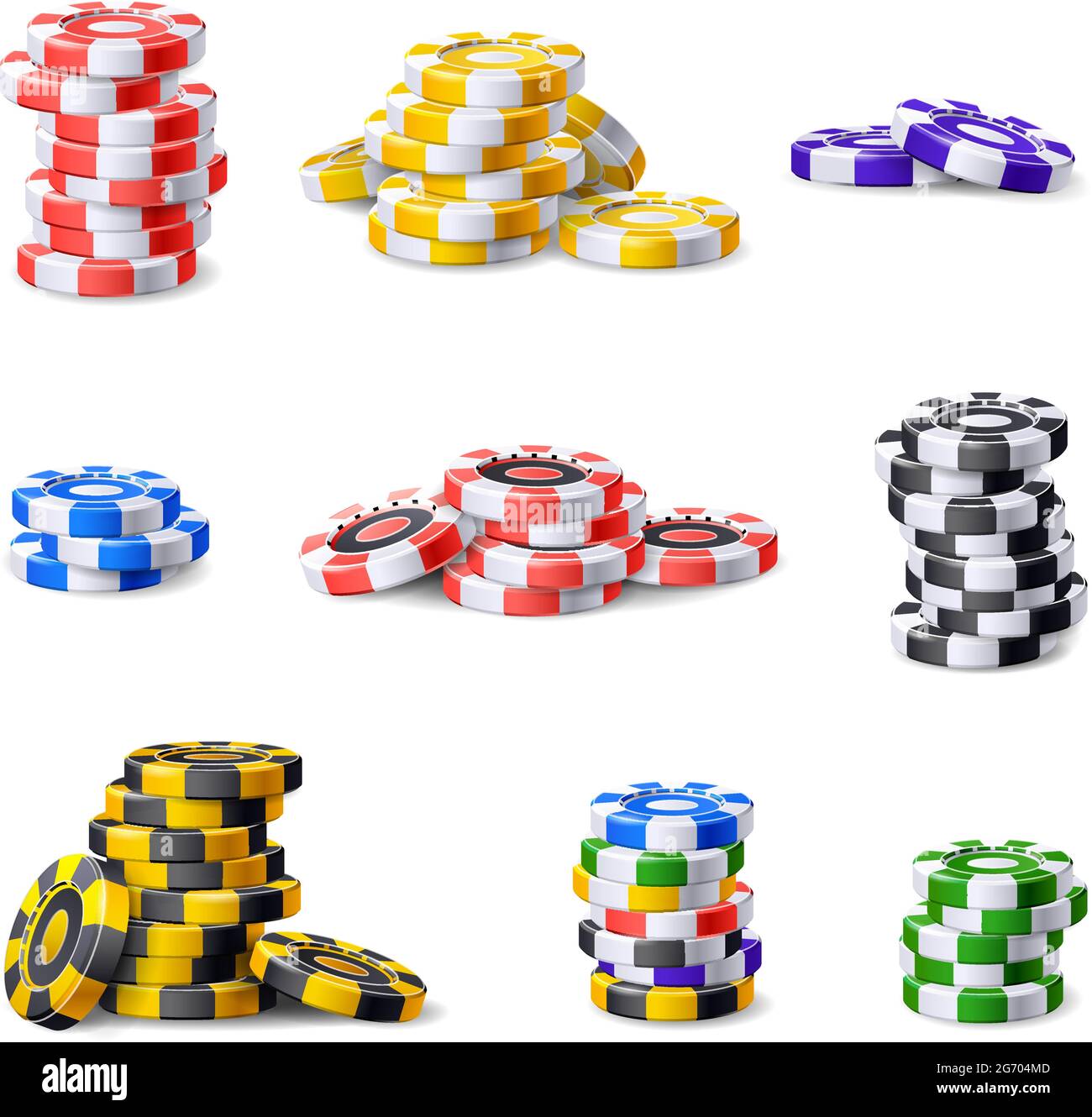 Black pokerchips Stock Vector Images - Alamy