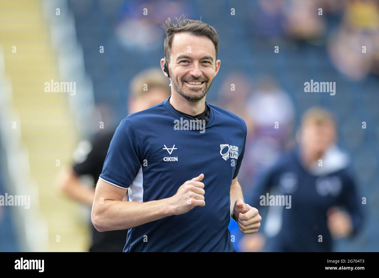 Leeds, UK. 09th July, 2021. Referee James Child in action in Leeds ...