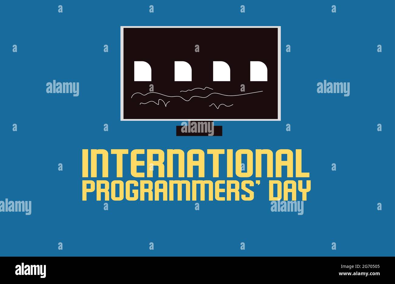 International Programmers’ Day vector template Stock Vector Image & Art ...