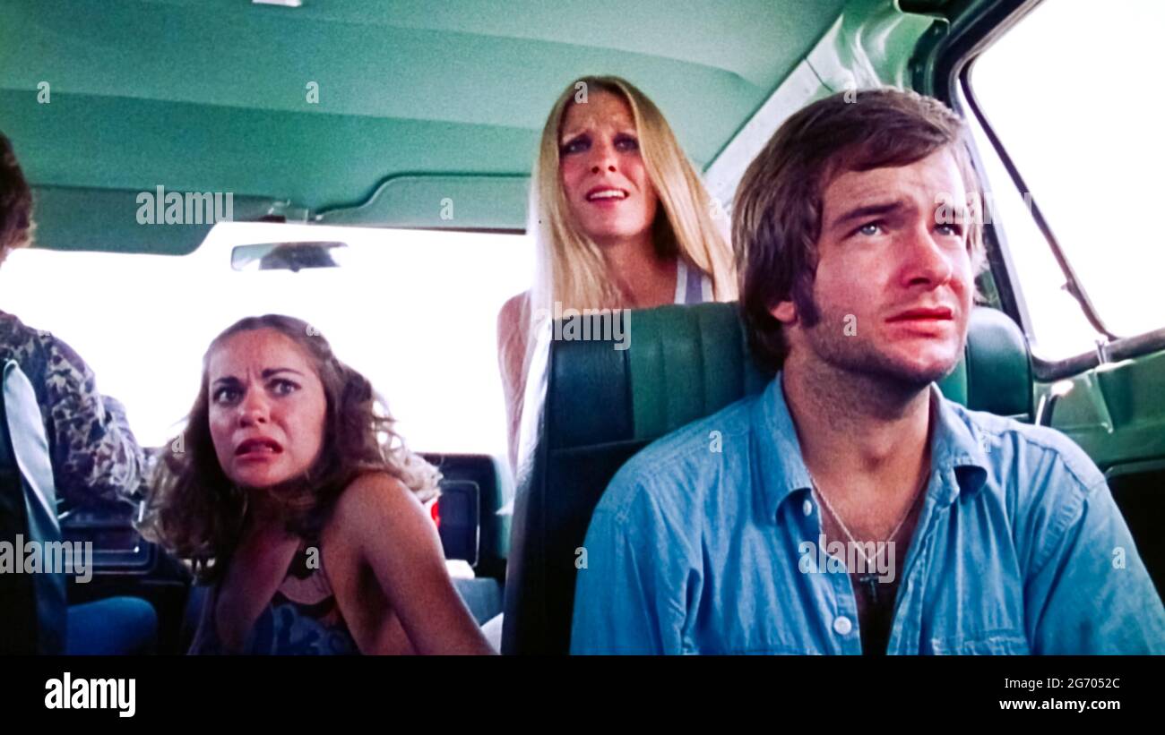 USA. Paul A. Partain, William Vail, Marilyn Burns and Teri McMinn in a ...