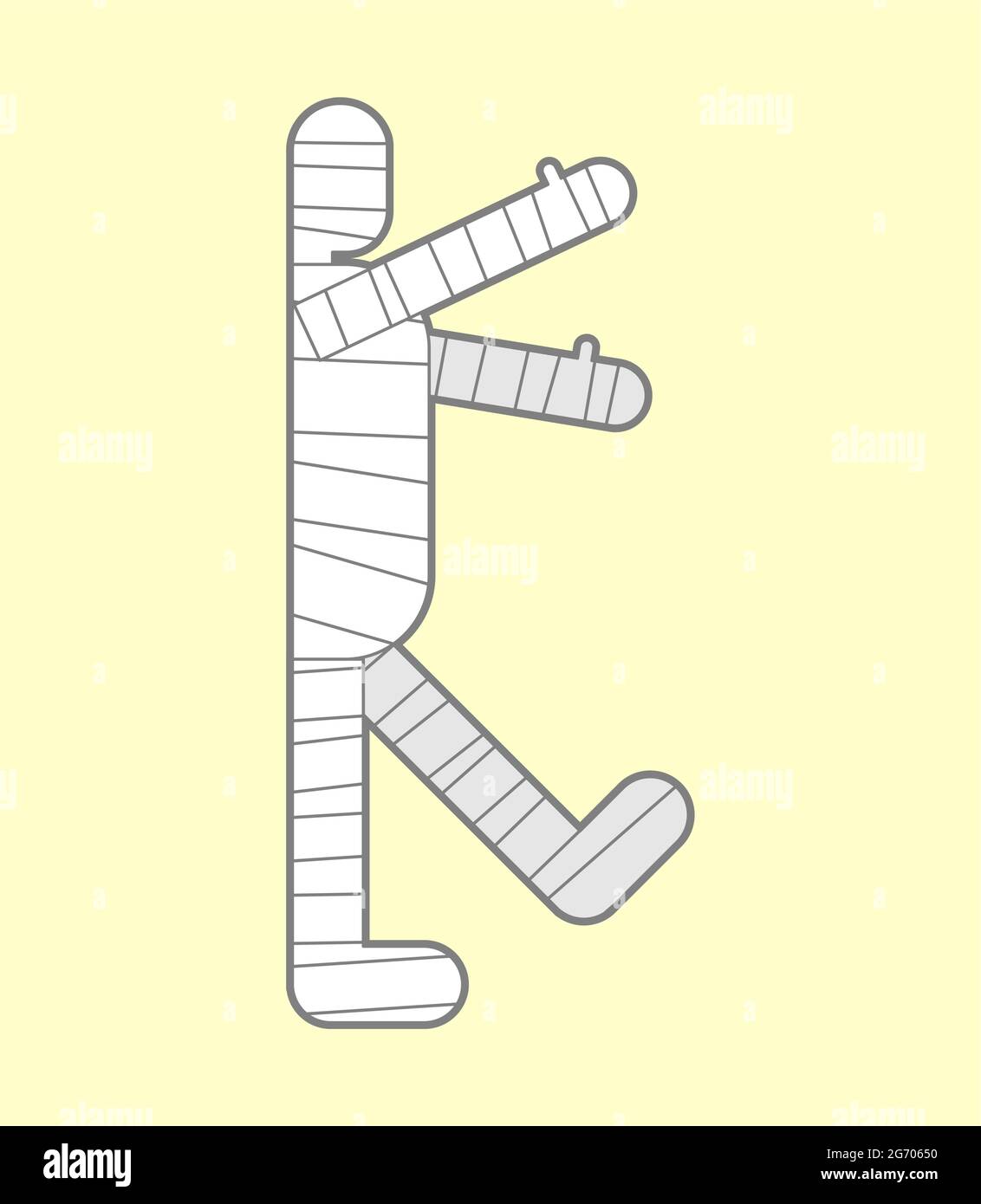 Mummy is running. Mummy run isolated. vector illustration Stock Vector ...