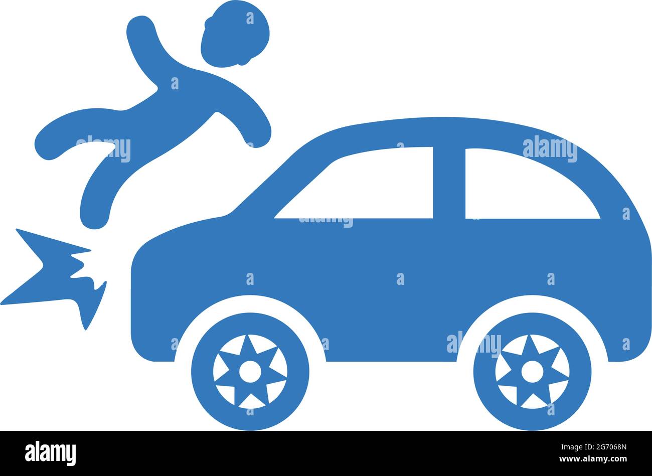 Accident, crash icon - Use for commercial purposes, print media, web or ...