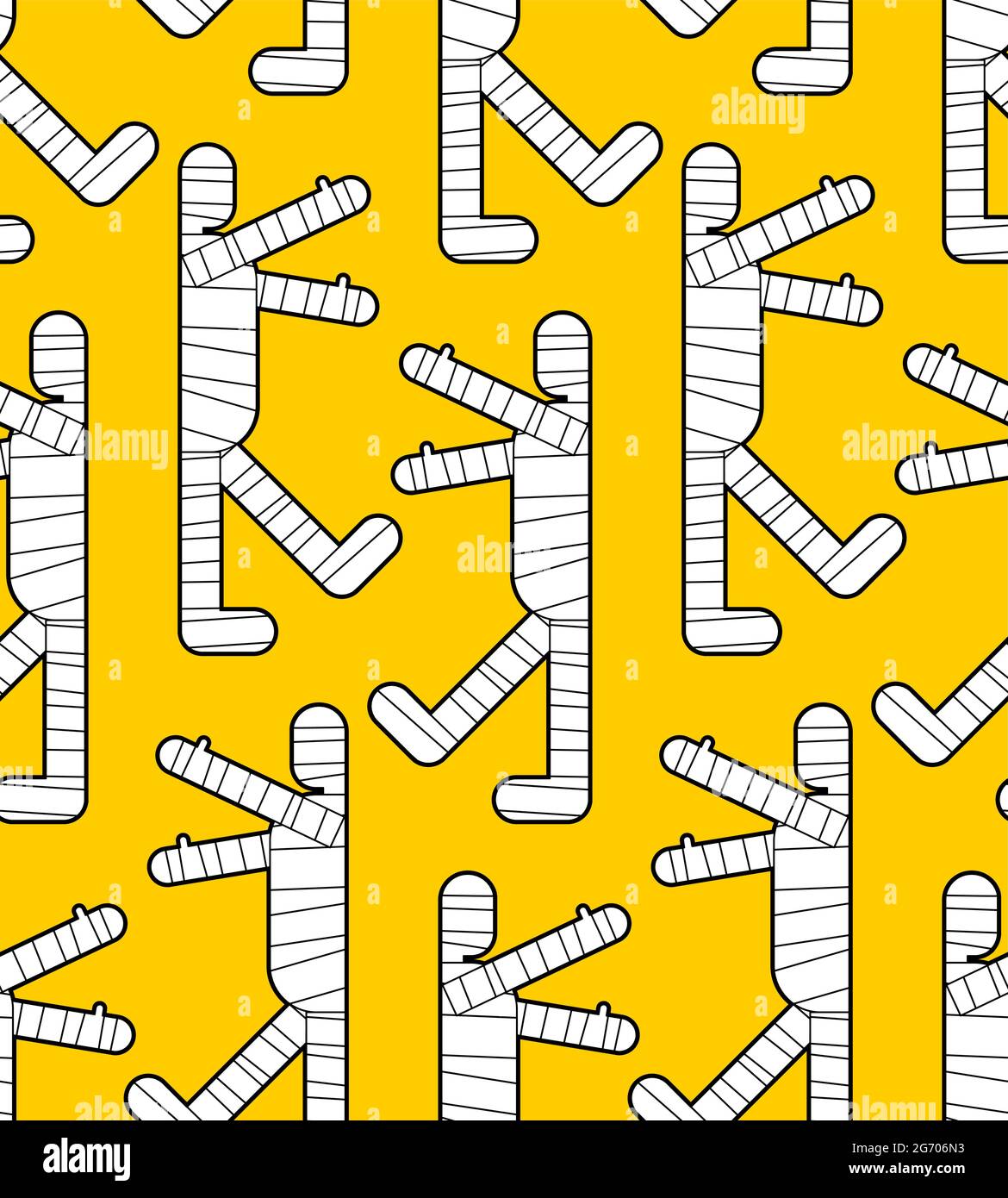 Mummy is running pattern seamless. Mummy run background. vector texture ...