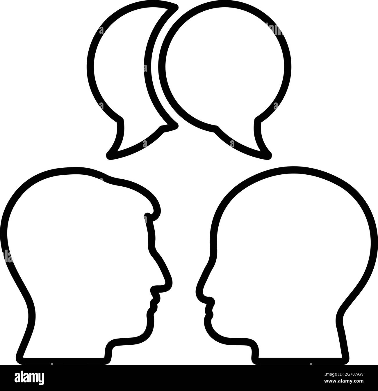 Chat, communication icon - Use for commercial purposes, print media ...