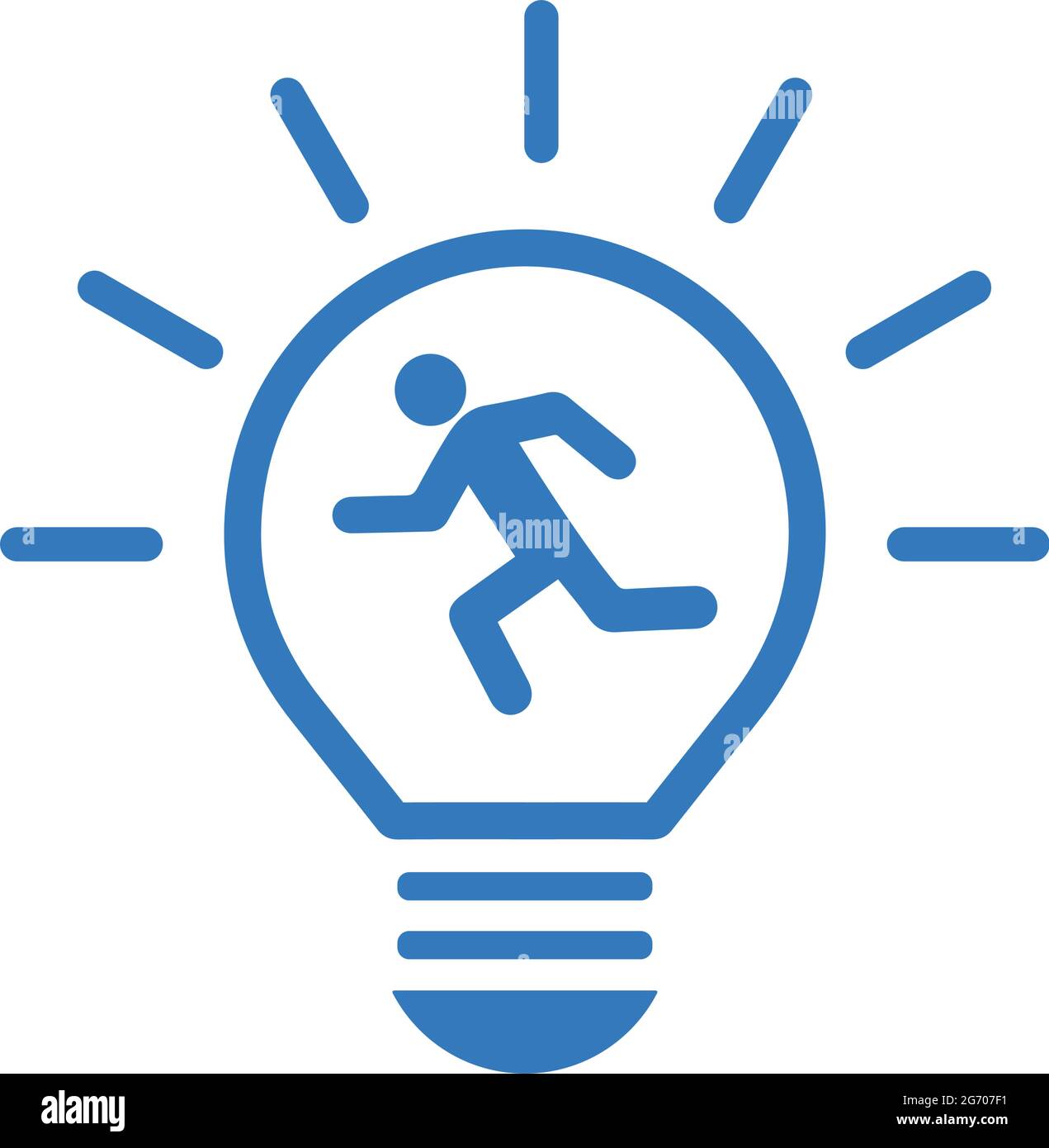 Electric, power, business man icon is isolated on white background. Use ...