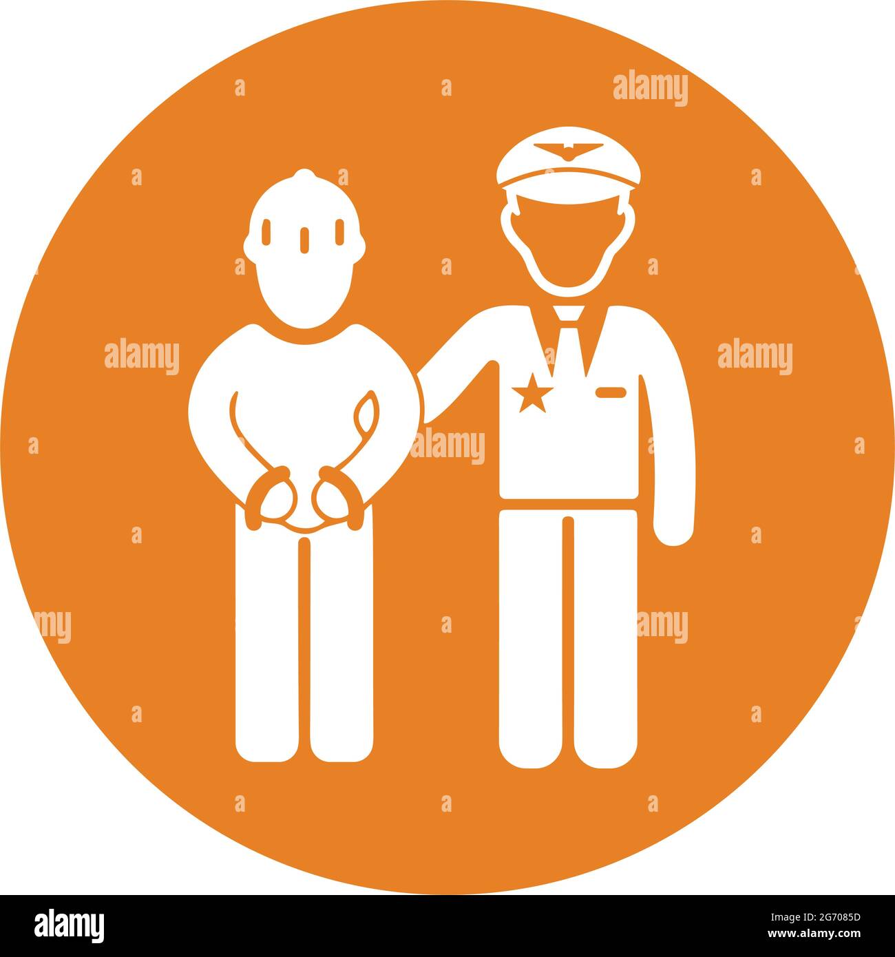 Police, arrest icon - Vector EPS file. Perfect use for print media, web ...