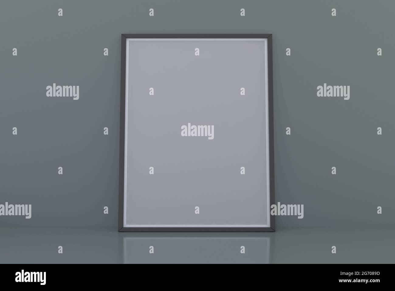 Frame with a blank canvas Stock Photo - Alamy