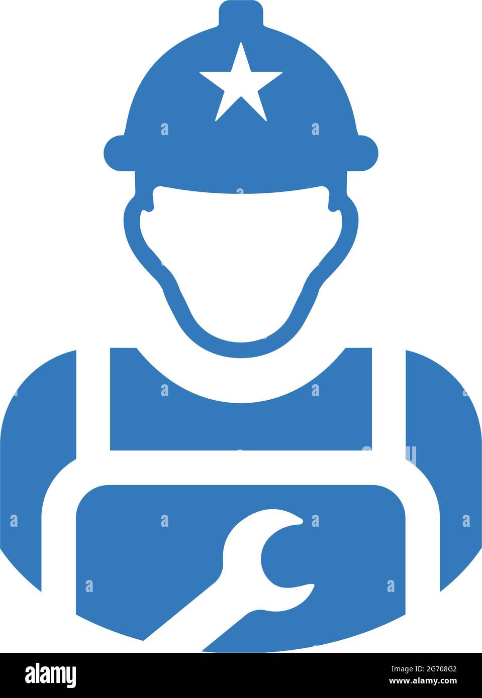 Serviceman, engineer icon - Simple editable vector EPS file Stock ...