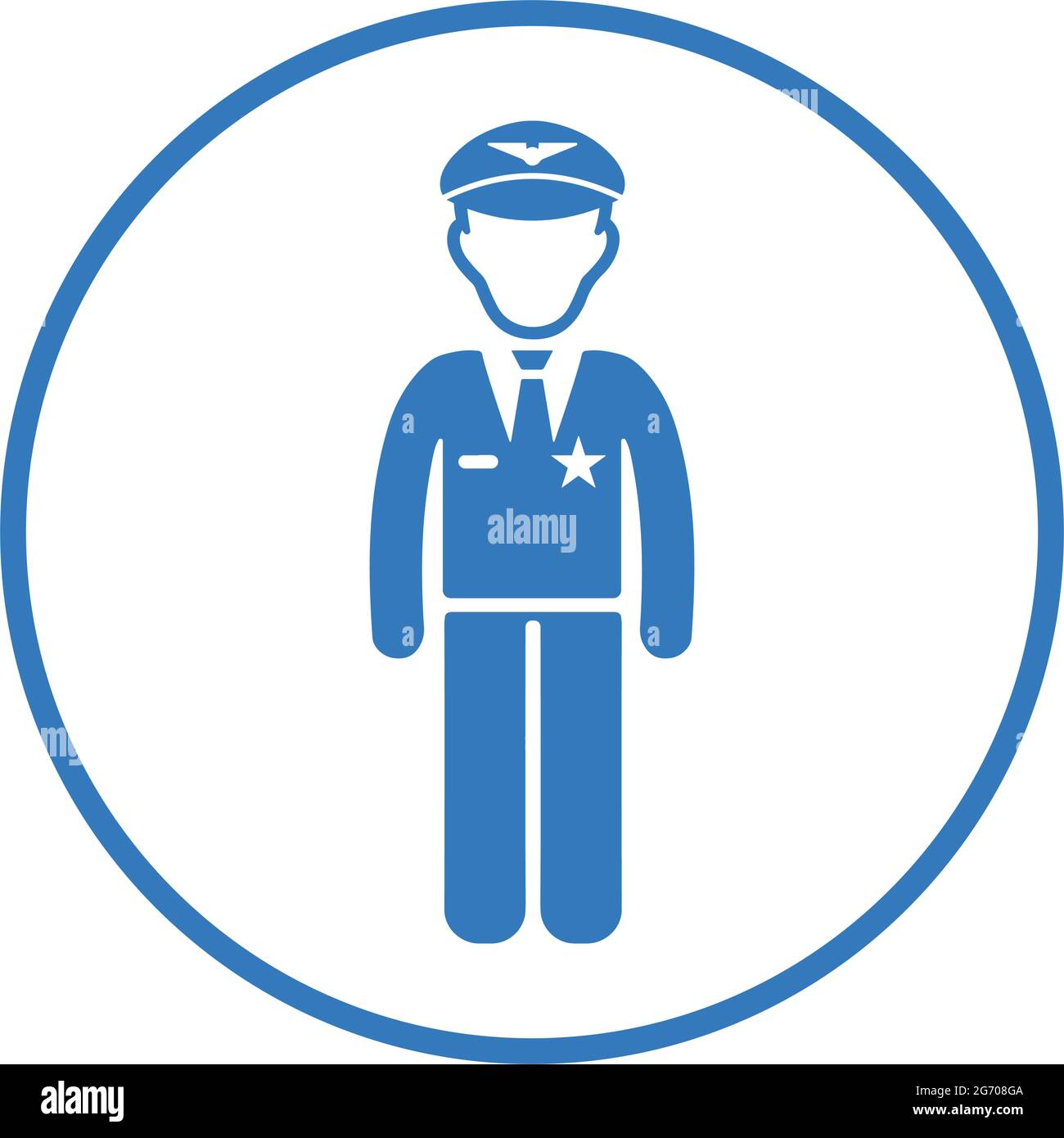 Police, policeman icon - Vector EPS file. Perfect use for print media ...