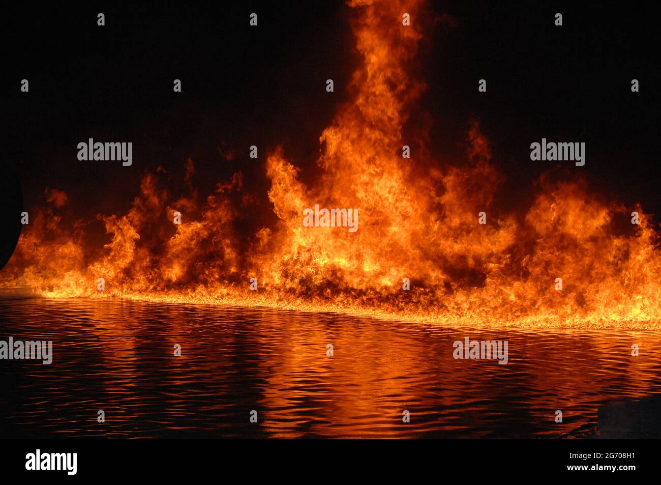 Fire flames burn water hi-res stock photography and images - Alamy