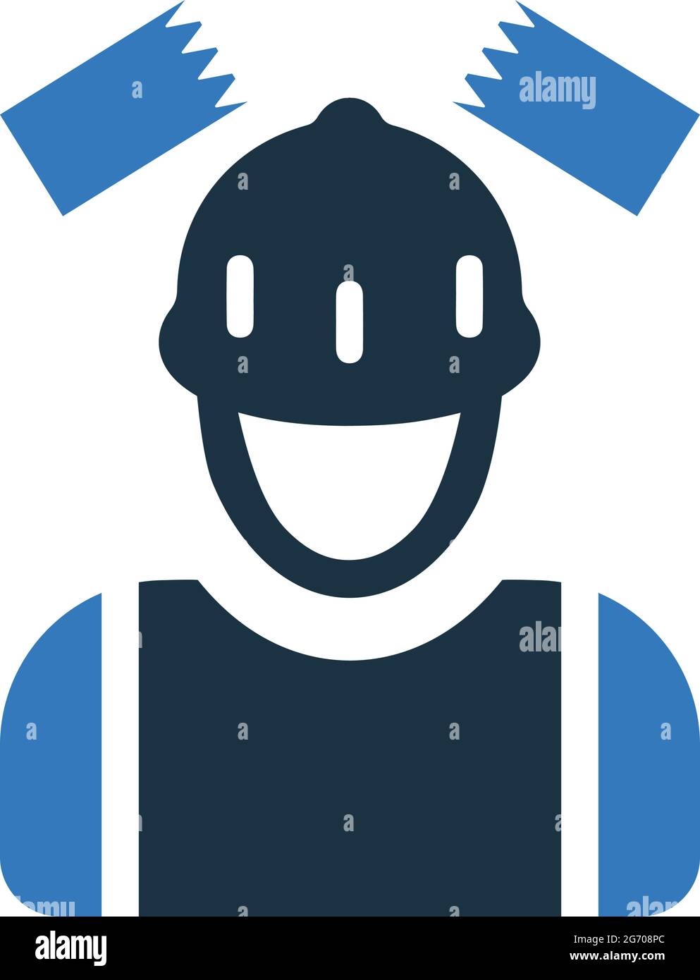 Worker, helmet, strike icon - Simple editable vector EPS file Stock ...