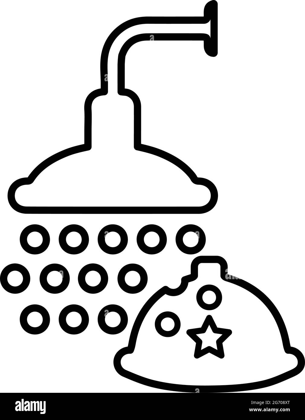 Helmet, shower icon - Simple editable vector EPS file Stock Vector ...