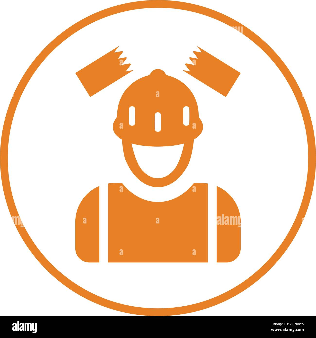 Worker, helmet, strike icon - Simple editable vector EPS file Stock ...