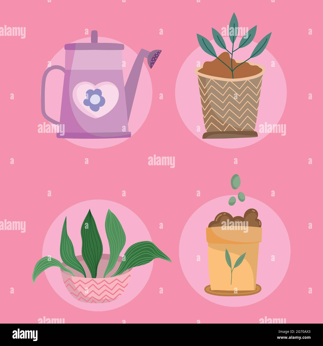 gardening cartoon icons Stock Vector Image & Art - Alamy