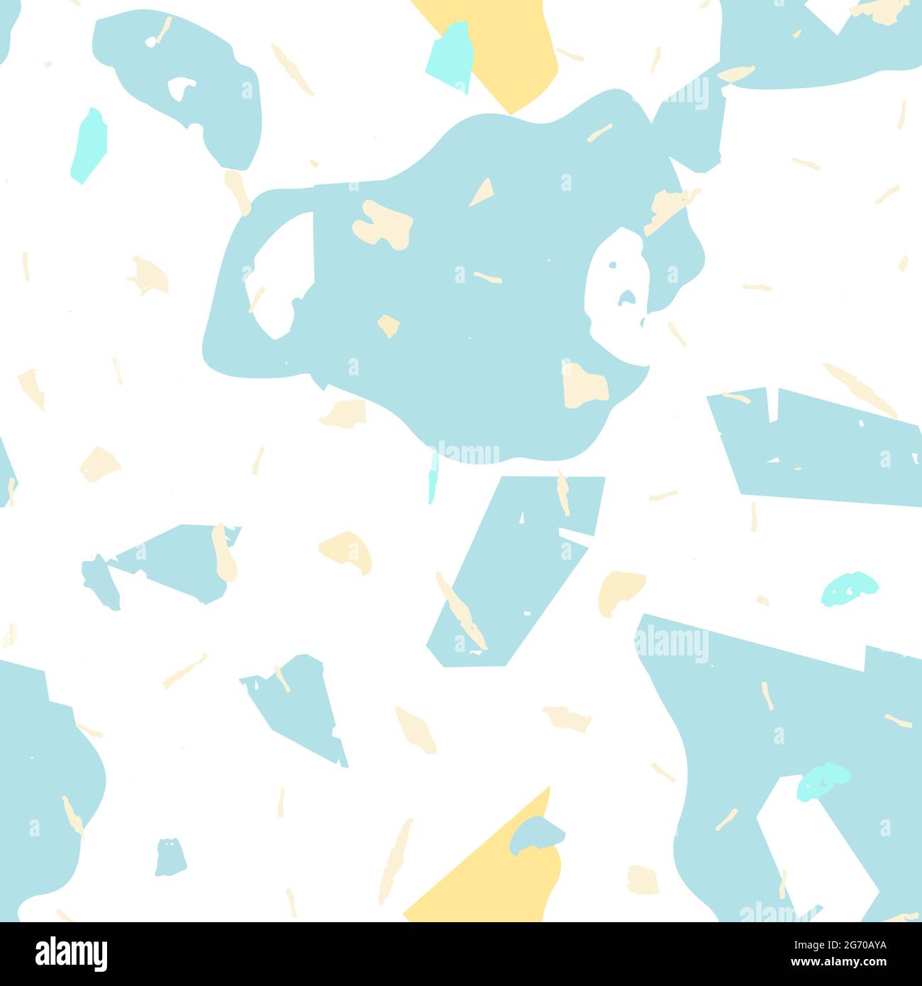 Terrazzo seamless pattern. Blue classic flooring texture. Terrazzo ...