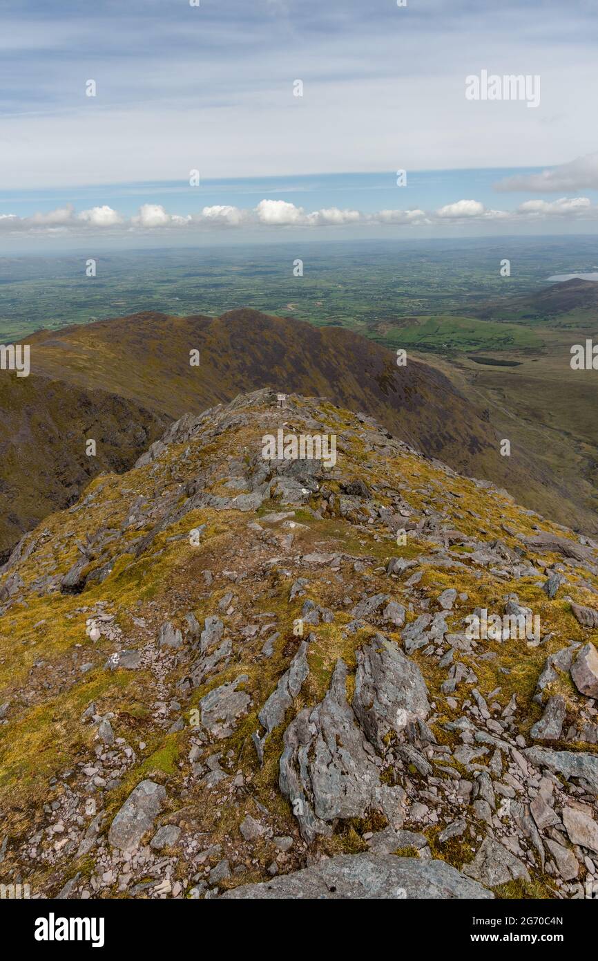 Vertical shot of high mountains in Kerry Stock Photo - Alamy