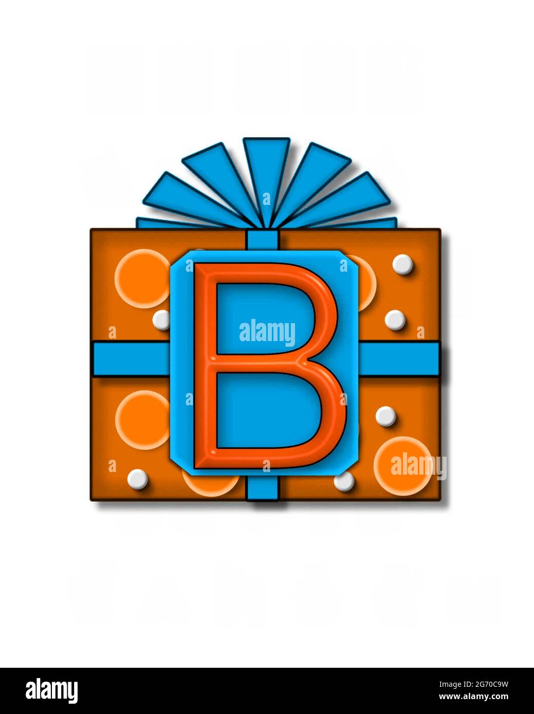 The letter B, in the alphabet set "Gift Packaged," is displayed on a ...