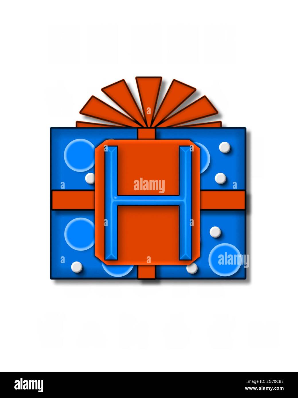The letter H, in the alphabet set "Gift Packaged," is displayed on a ...