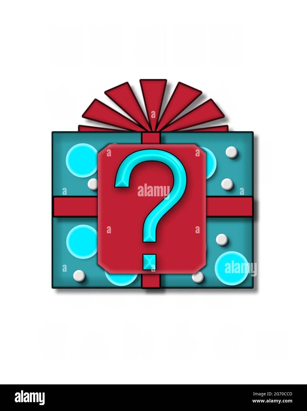 Question mark, in the alphabet set "Gift Packaged," is displayed on a ...