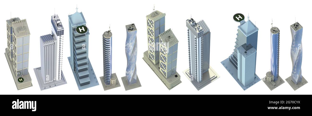 10 high view highly detailed renders of fictional design corporate ...