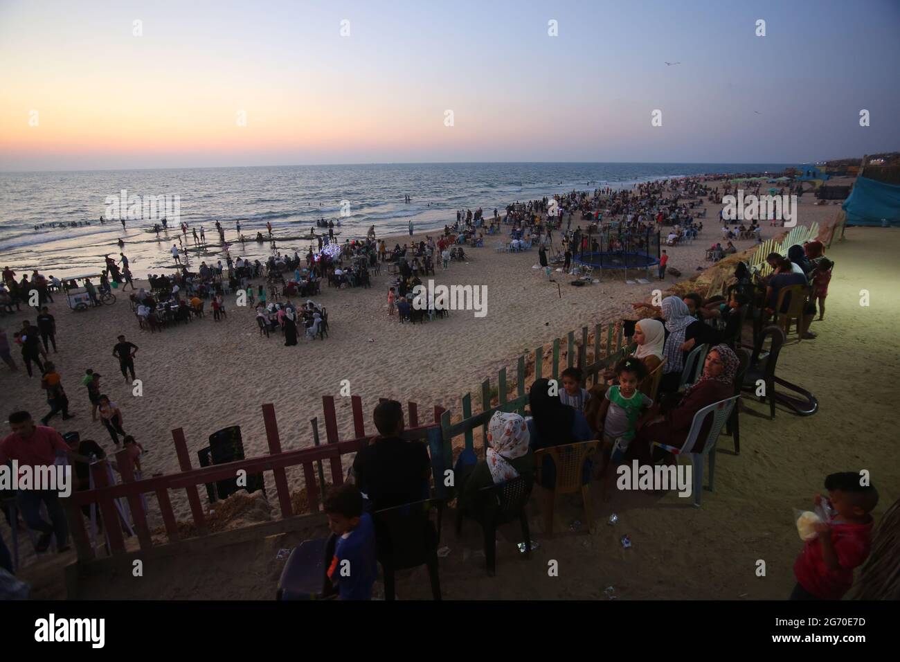 Deir al-Balah, The Gaza Strip, Palestine. 9th July, 2021. Palestinians ...